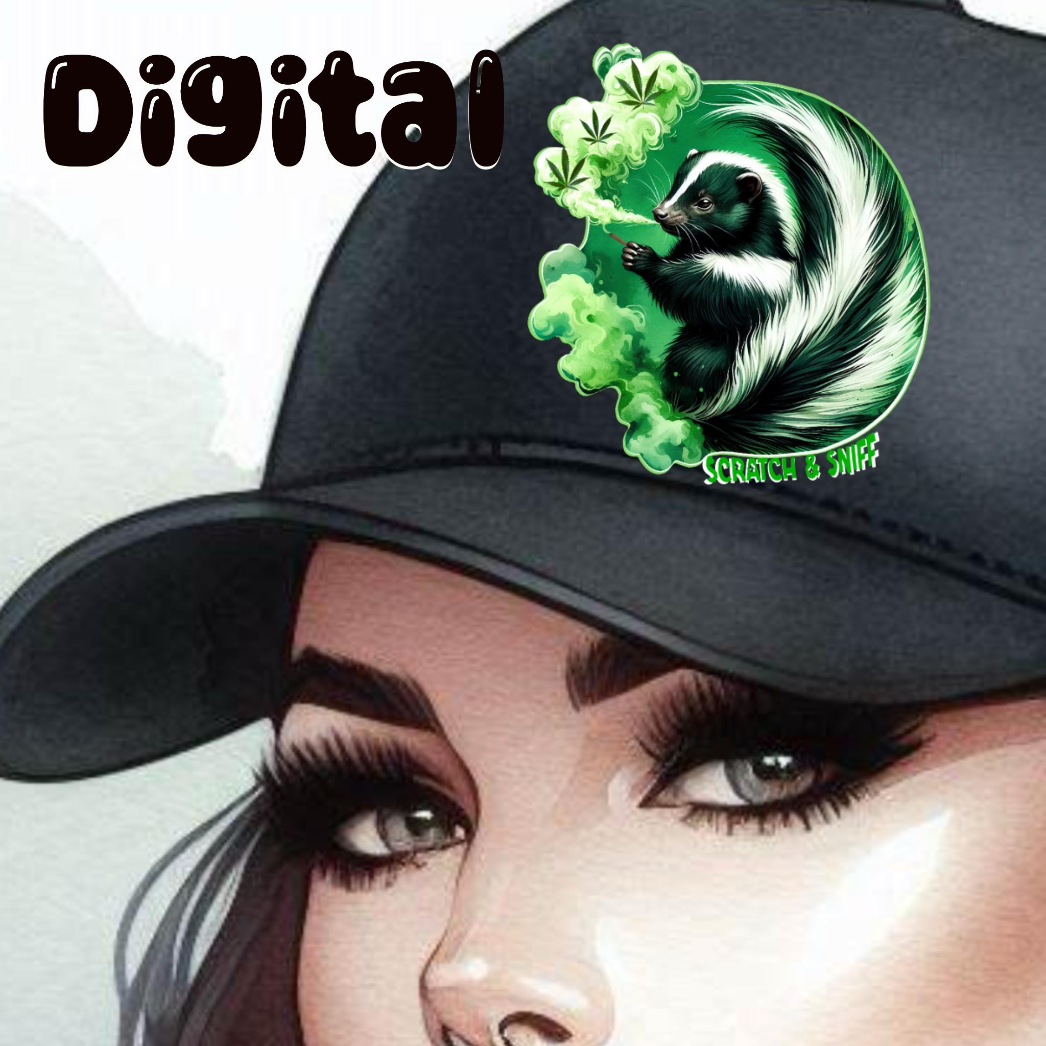 Stoney Skunk Smoking Dank PNG Free Use Images Cool Green Cannabis Art ...
