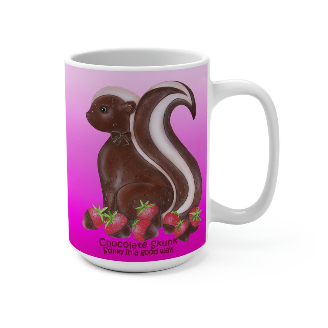 Chocolate Skunk Large Stoner Coffee Mug 15oz Cannabis Community ...