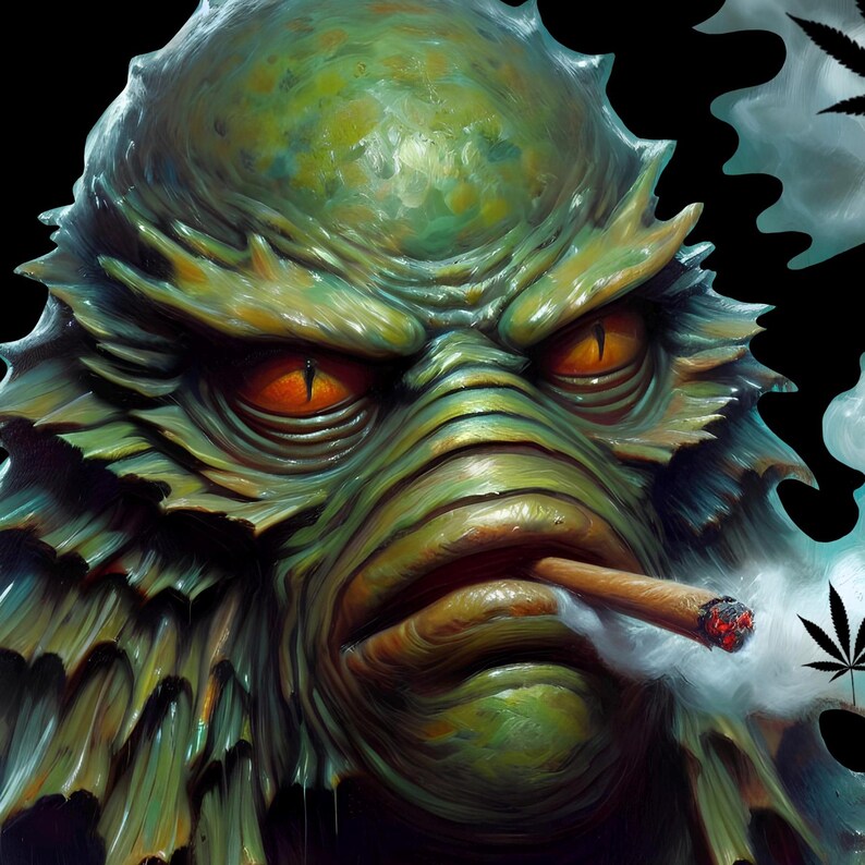 Creature From Black Hash Lagoon Immediate Digital Download PNG for ...
