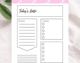 Daily Planner, Printable Daily to Do List for Work/home/school, Size A4 ...