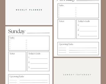 Cow Theme Weekly Printable Planner, to Do List, Schedule, Planner ...