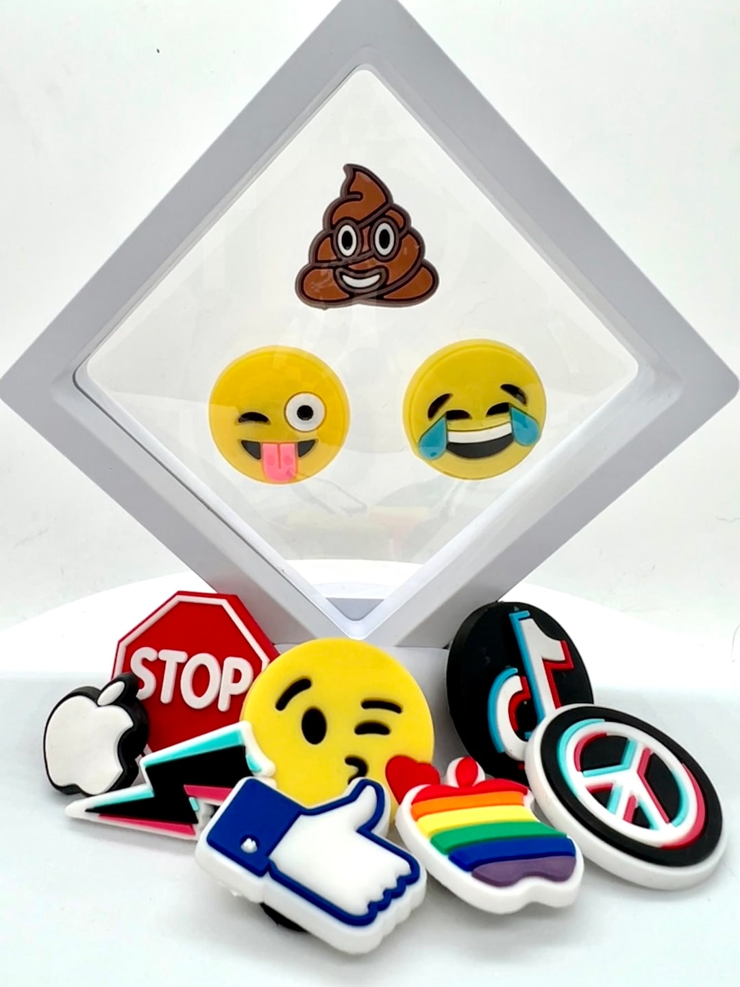 Social Media Emoji Croc Charms - Etsy