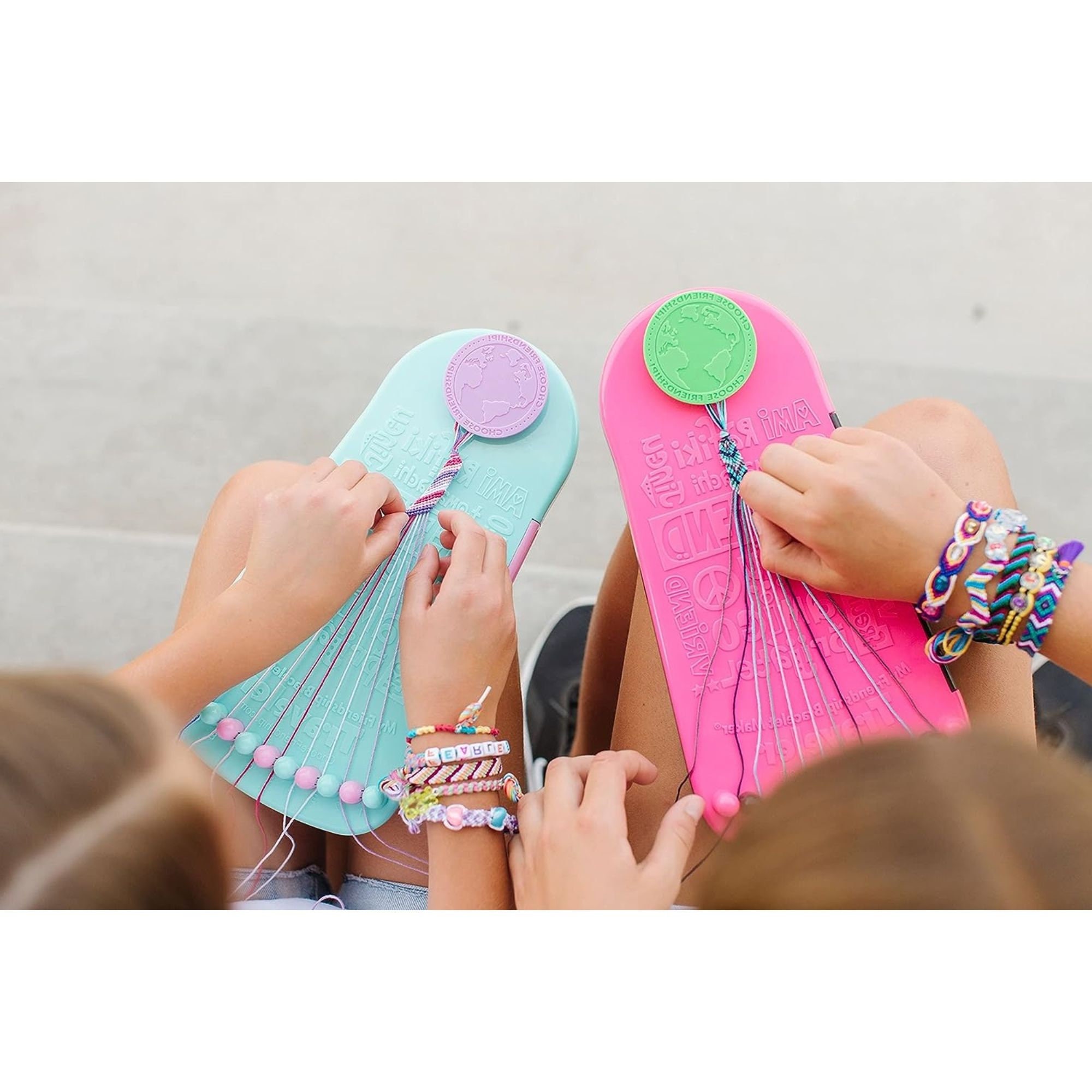Make Your Own Bracelet Bracelet Bead Kit 20 Pre-cut Threads Makes up to ...