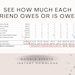Splitting Costs With Friends Spreadsheet Template | Google Sheets ...