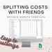Splitting Costs With Friends Spreadsheet Template | Google Sheets ...