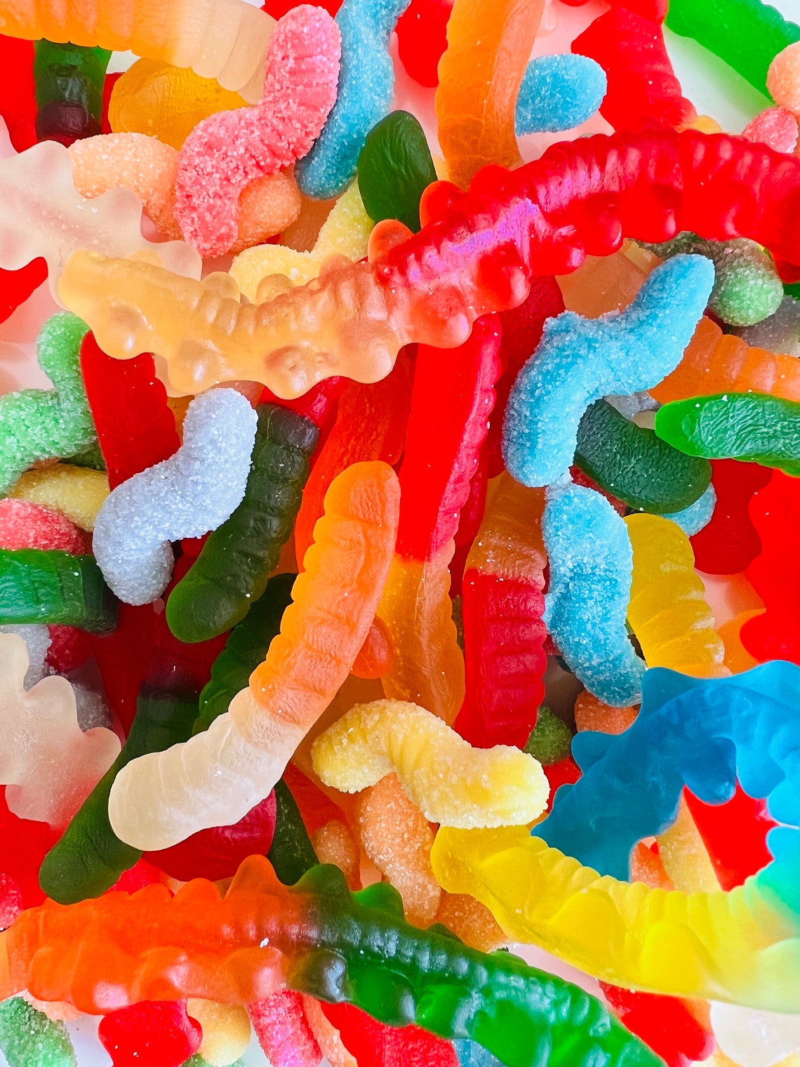 Sweet Gummy Worm Candies 8oz Sundaes on Main Candy Room - Etsy