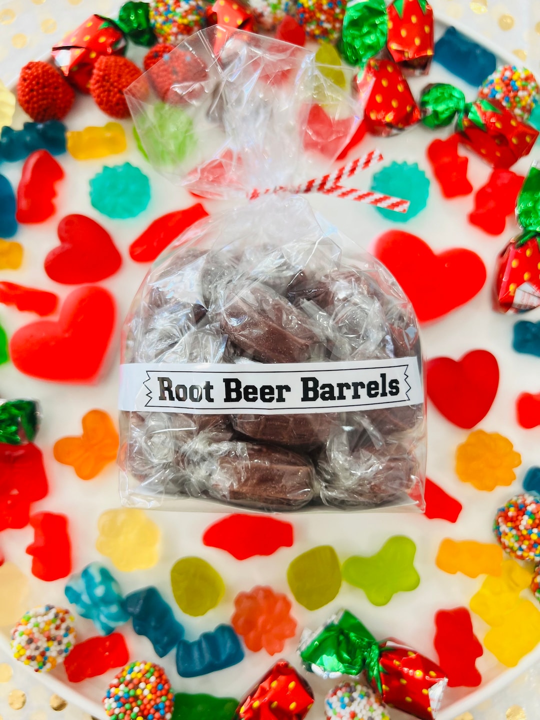 Root Beer Barrel Hard Candies, Nostalgic Candy - Etsy