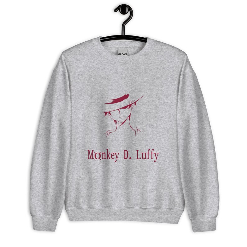 Monkey D Luffy Sweatshirt, One Piece Sweat, Gift for Anime Fans, Manga ...