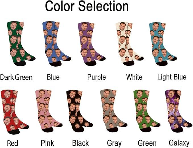Custom Face Socks With Picture, Personalized Socks With Photo ...