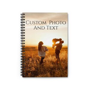 PERSONALIZED SPIRAL NOTEBOOK Custom Text/logo Gifts Ruled - Etsy