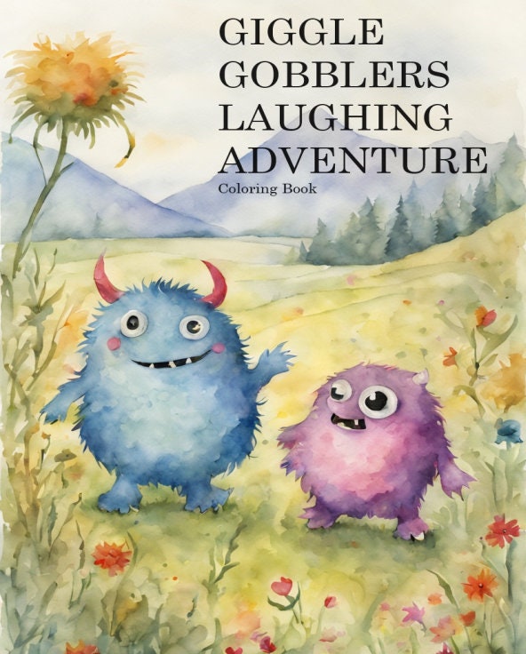 Giggle Gobblers' Laughing Adventure Coloring Book - Etsy