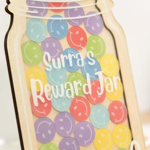 Smiley Face Reward Jar, Wooden Classroom Decor, Behavior System - Etsy