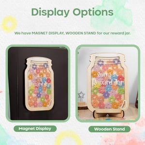 Personalized Reward Jar, Flower Tokens, Back to School Reward Jar Gift ...