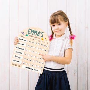 Kids Chore Chart, Kids Reward Chart, Daily Responsibilities Chart ...