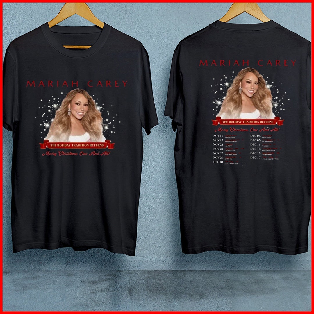 Mariah Carey 2023 Tour Shirt Mariah Carey Merry Christmas One - Etsy