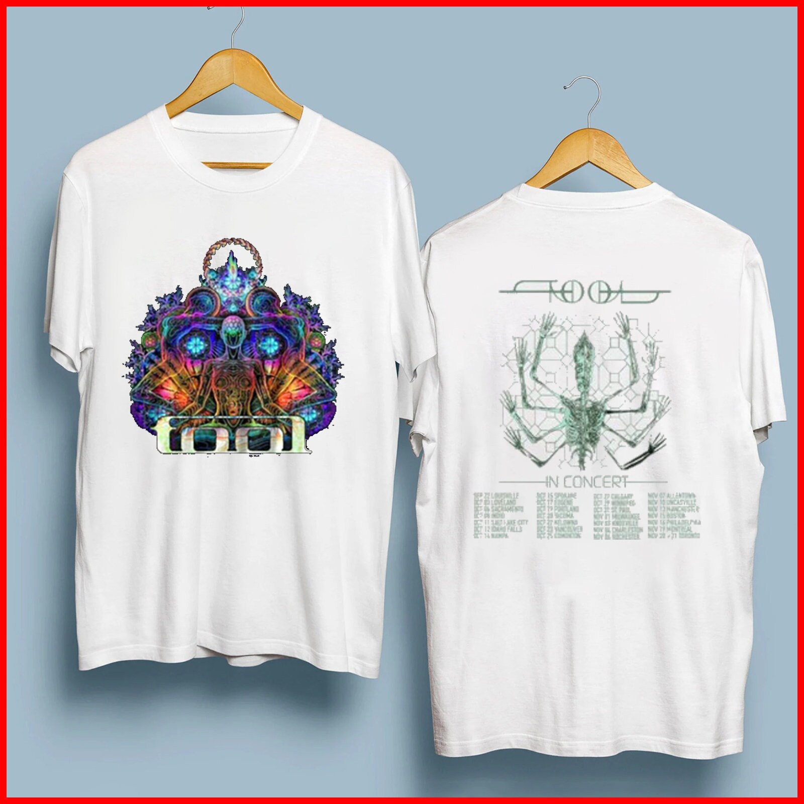 Tool In Concert Band 90s Vintage Rock Band Shirt, Tool In Concert 2023 ...
