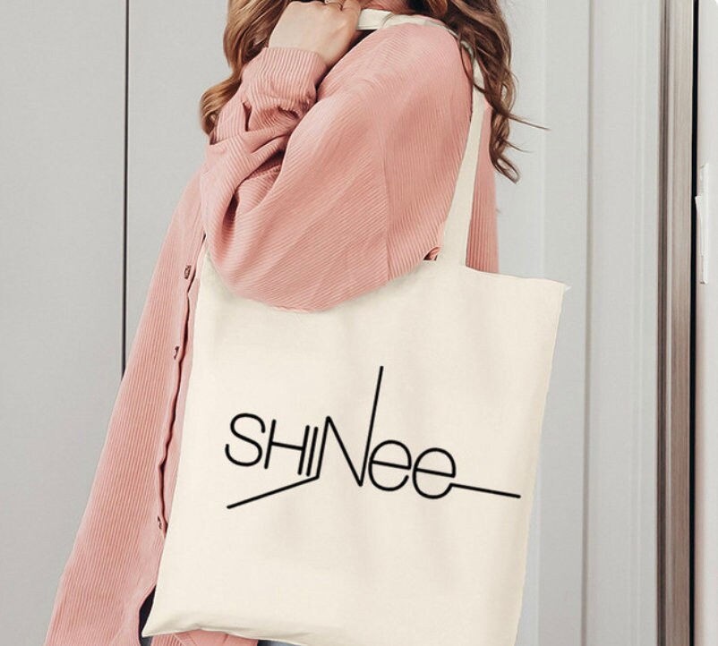 Shinee Shawol Tote Bag, KPOP Merchandise, Fan Supporter Bag, Shoulder ...