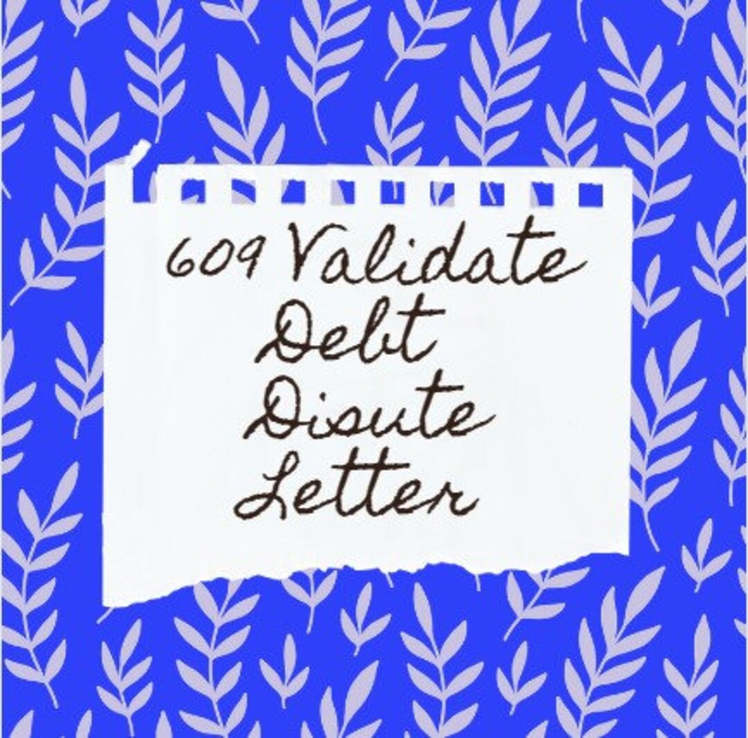 DIY Debt Dispute Letter Kit: 609 Credit Repair Bundle (printable ...