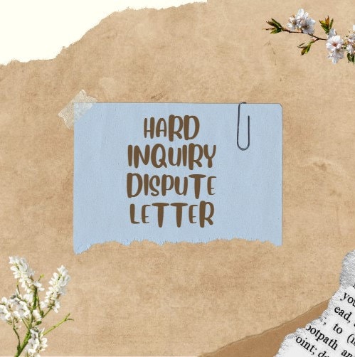 Hard Inquiry Removal DIY Credit Dispute Letter Template Effective ...