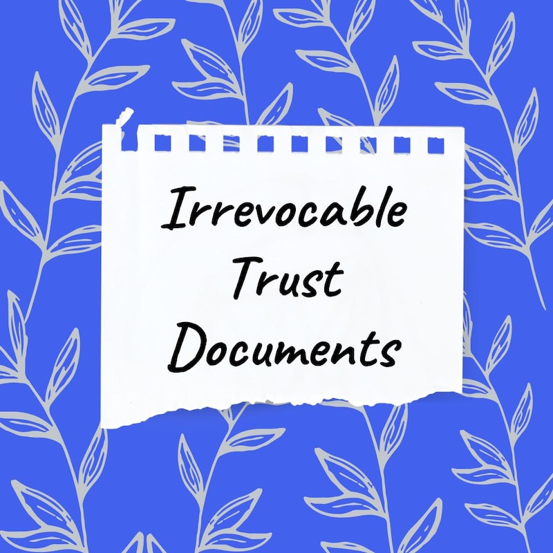 Irrevocable Trust Template - Etsy