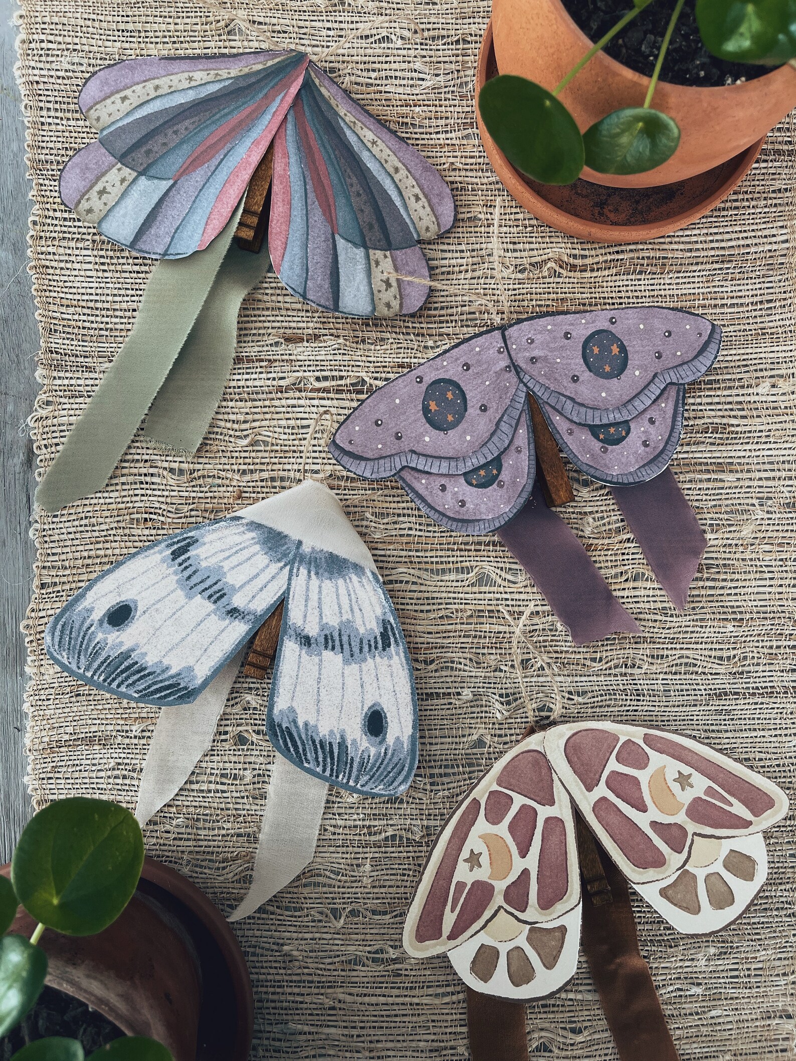 Stardust Moths Paper Craft: Nature Study Art Prints (digital Download ...