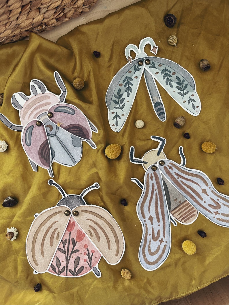 Lunar Bugs Paper Craft | Bugs Nature Study Printable | Bug Activity ...