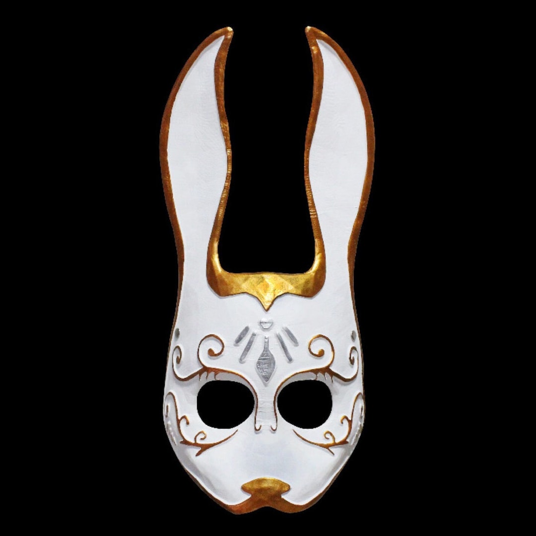 Bunny Mask Resin Mask Halloween Cosplay Mask Rabbit Masquerade Costume ...