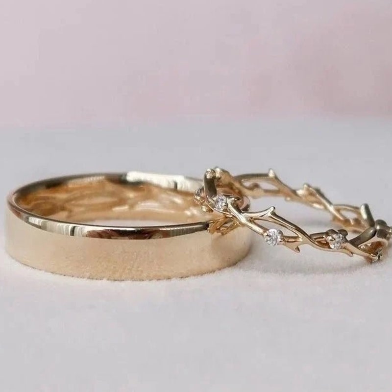 Rustic Wedding Band - Etsy