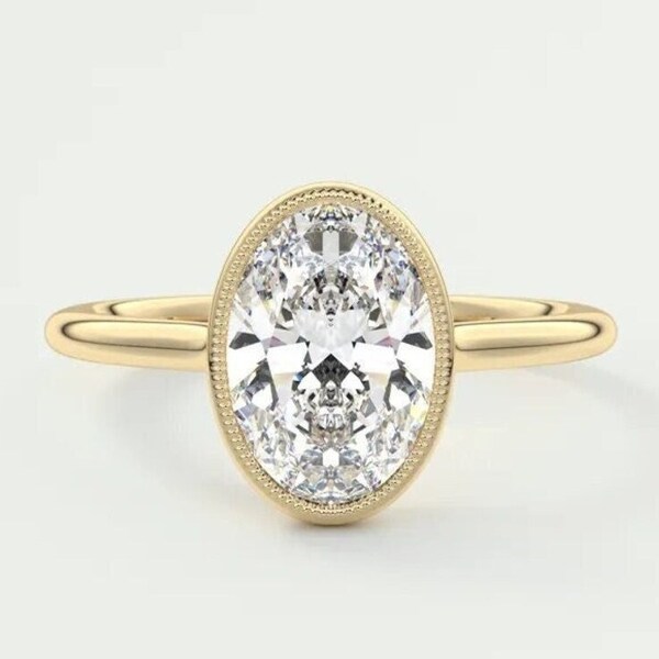 Milgrain Bezel Ring - Etsy