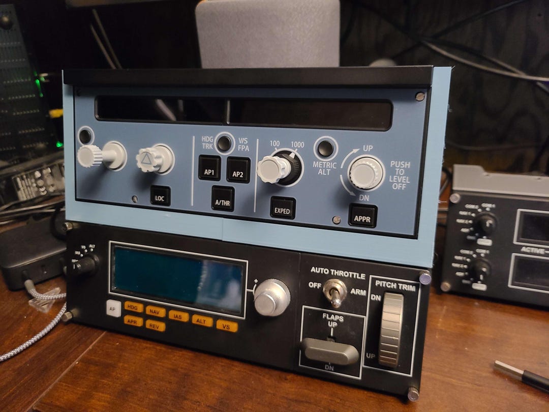 Winwing Airbus FCU and Saitek/logitech Flight Panel Attachment Modules ...