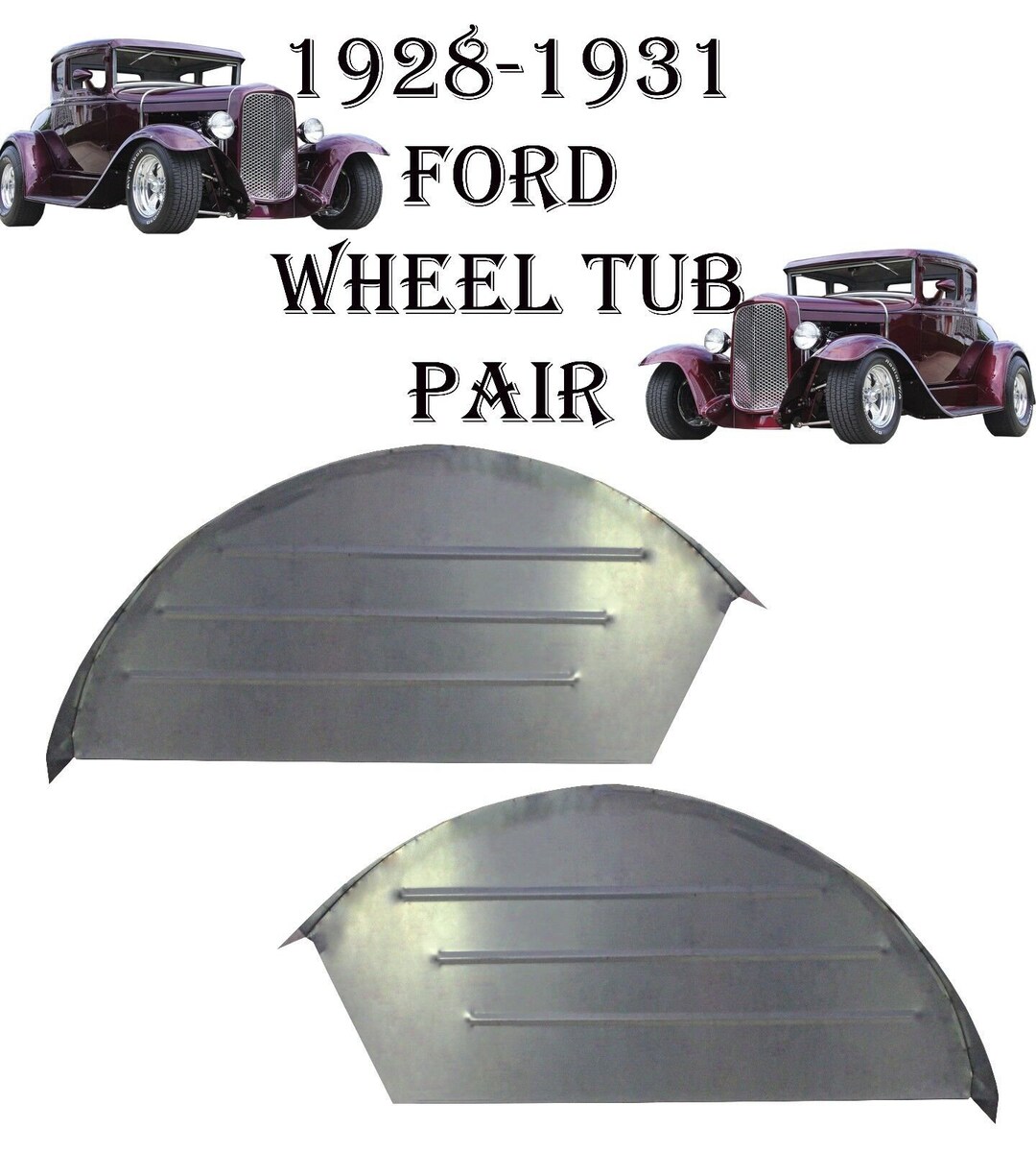 Wheel Tubs Pair Fits 1928-1931 Model A Ford Tudor Sedan - Etsy