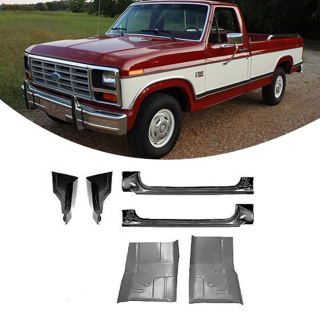 Cab Corner Rocker Panel Floor Pan Kit for 1980-97 Ford F Pickup 6pc ...