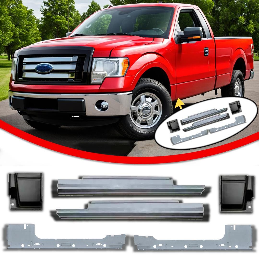 Inner & Outer Rocker Panel and Cab Corners for 09-14 Ford F150 Regular ...