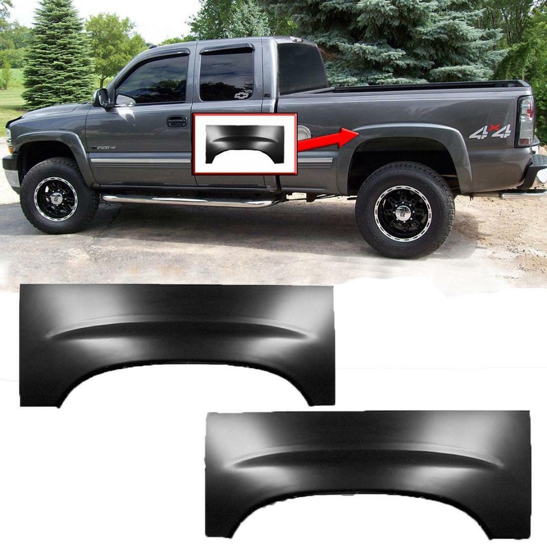 Wheel Arch Repair Panel Upper Rear Pair Fits 1999-2007 Chevy Silverado ...