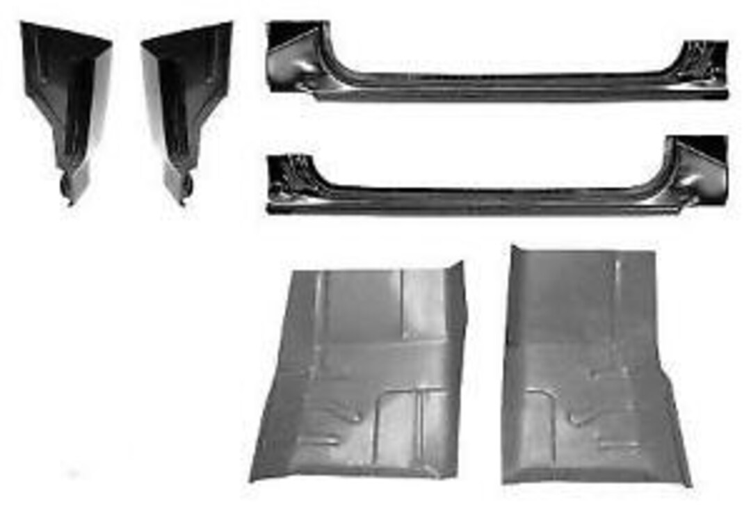 Corner Rocker Panel Floor Pan Kit Fits Pickup 6pcs 1980-1997 Cab Ford F ...