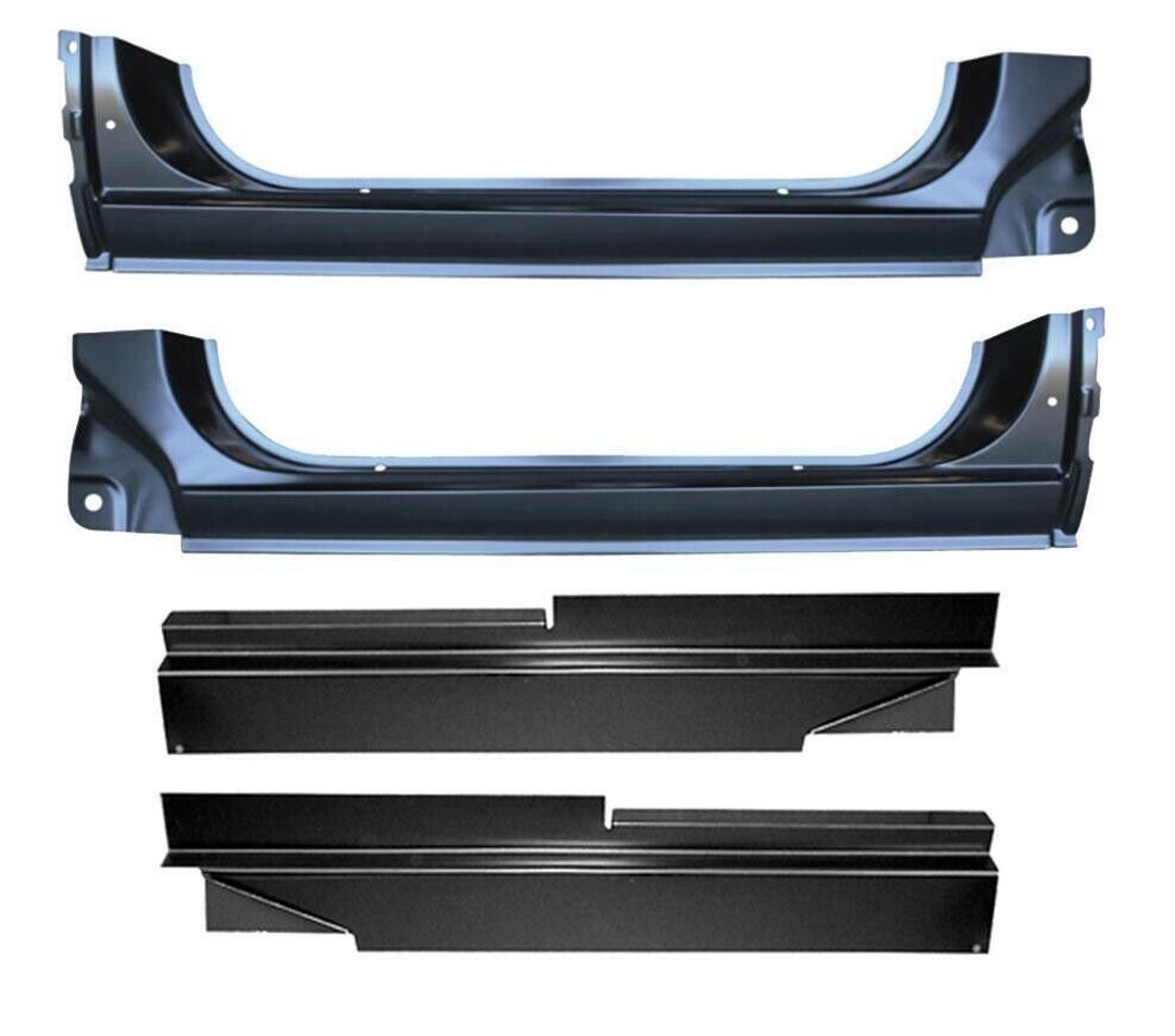 Inner & Outer Rocker Panel Rust Repair 4pc Kit Fits 73-87 Chevy GMC ...