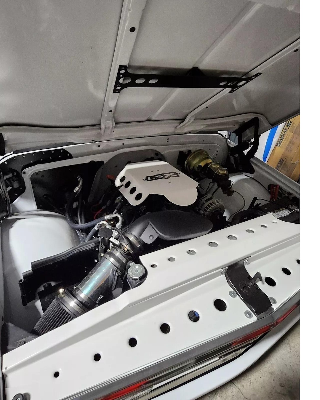 69-72 Chevy/gmc C10 Radiator Filler Panels Round Dimple Holes Steel 3 ...