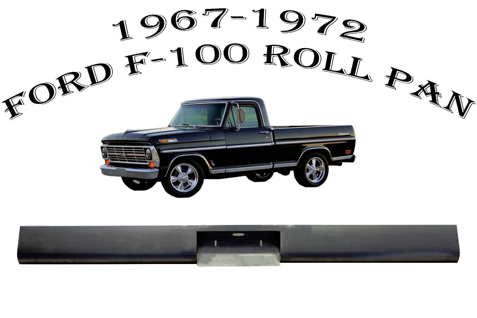 Steel Rollpan W/plate Box Center Roll Pan Fits 1967-1972 Ford F100 ...