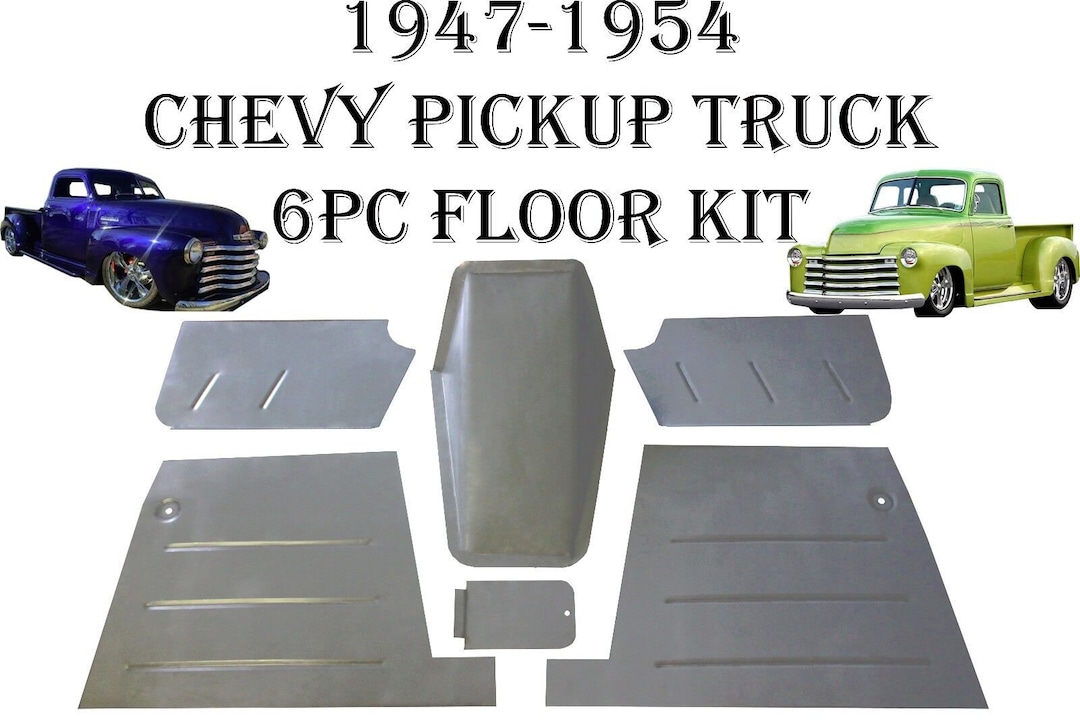 Front Floor Pans Toe Boards & Trans Hump Fits 1947-1954 Chevy Pickup ...