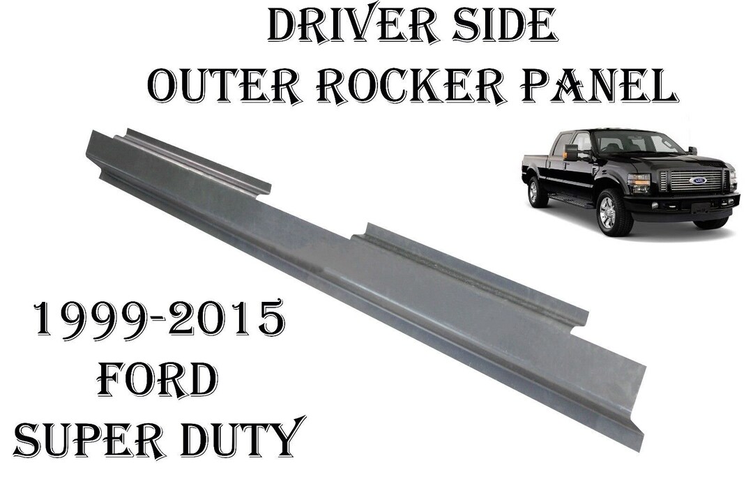 Full Length Left Side Rocker Panel Fits 1999-2017 Ford Super Duty Crew ...