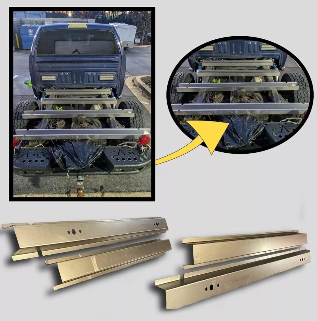 Ford F150 2004-2014 Bed Supports Crossmembers Truck Bed Pre Drilled 4pc ...