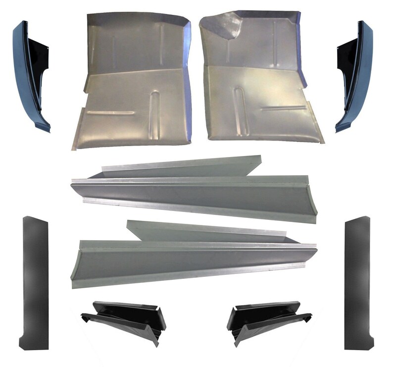 Cab Repair Kit X-rocker Cab Corner Inner Floor & Support Fits 1973-87 ...