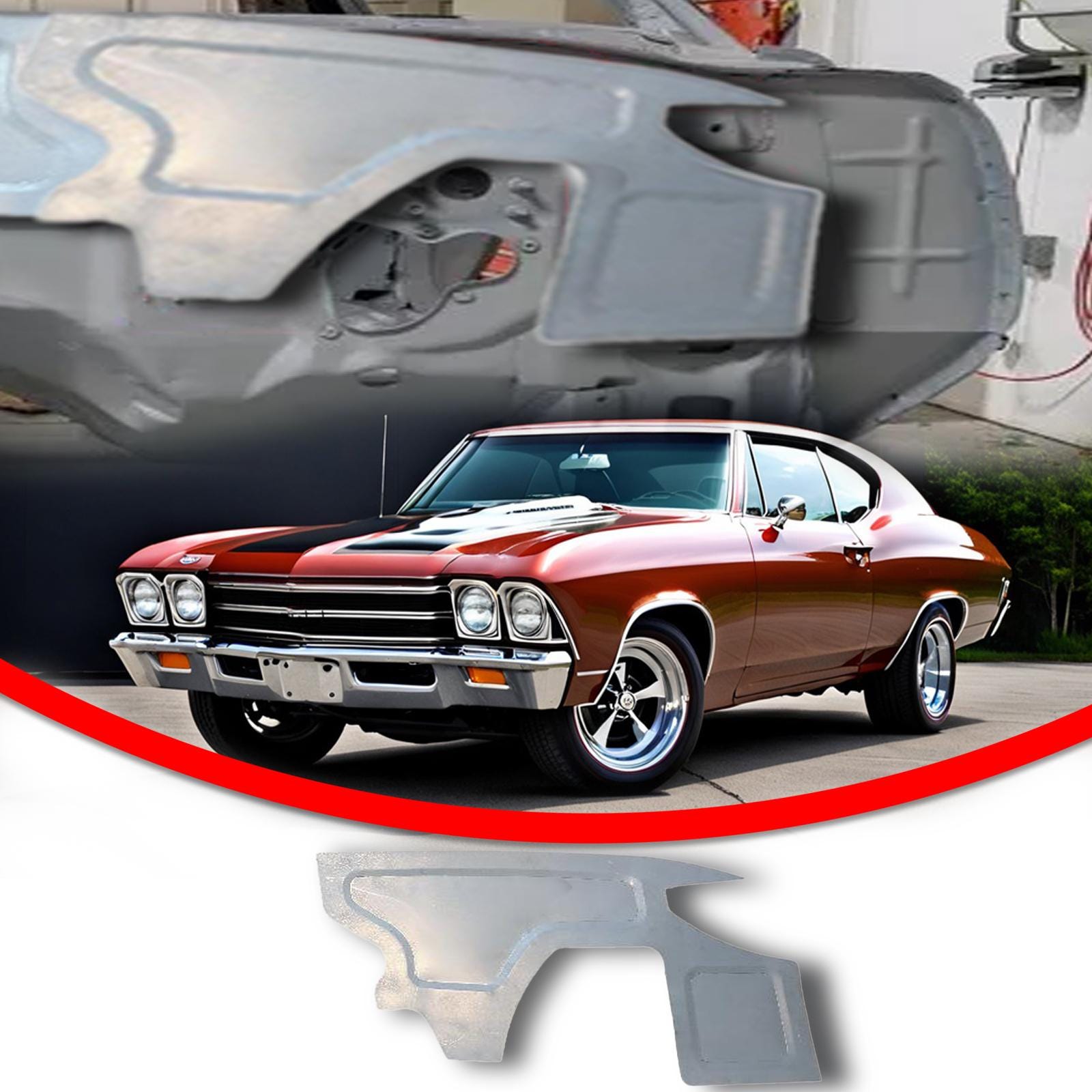 1968-72 Chevy Chevelle/malibu/gto/el Camino "driver Side" Firewall ...