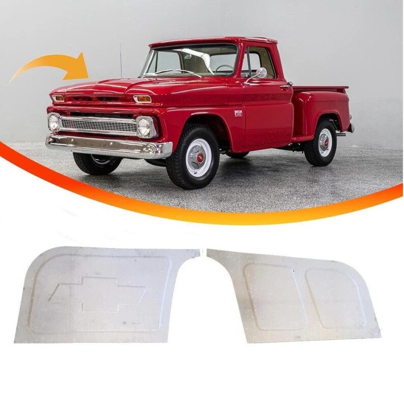 1960-66 Chevy GMC Truck Smooth Firewall Filler Panels W/bowtie Design ...
