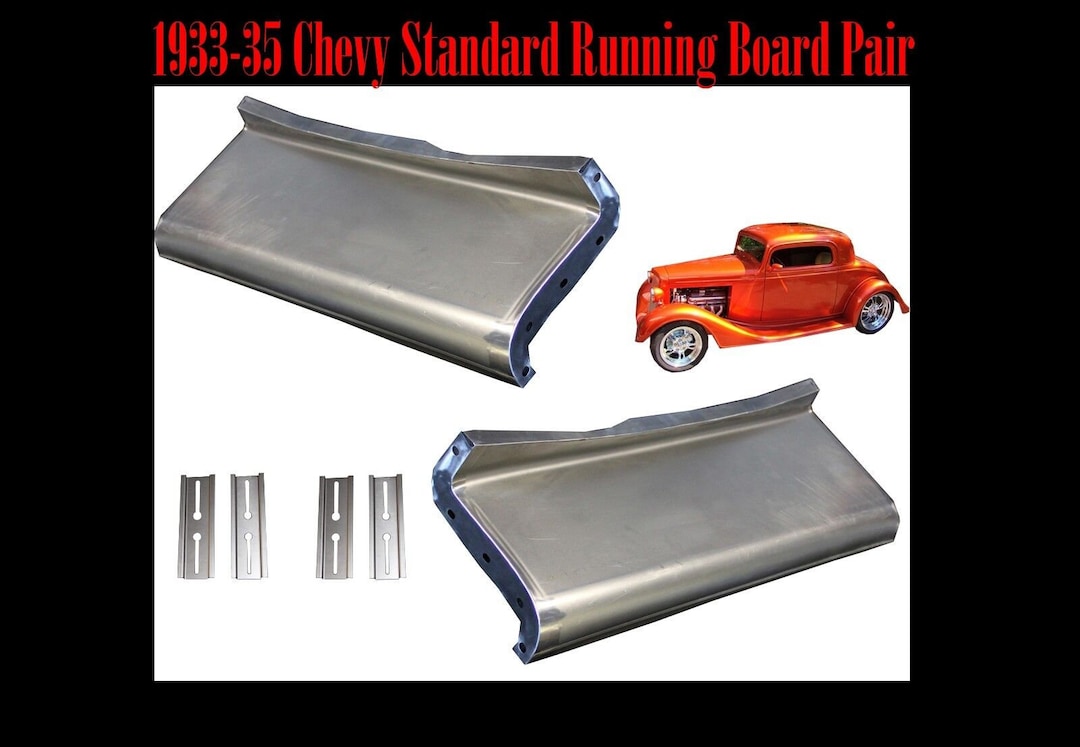 Standard Steel Running Board Set Fits 1933-1935 Chevrolet Chevy - Etsy