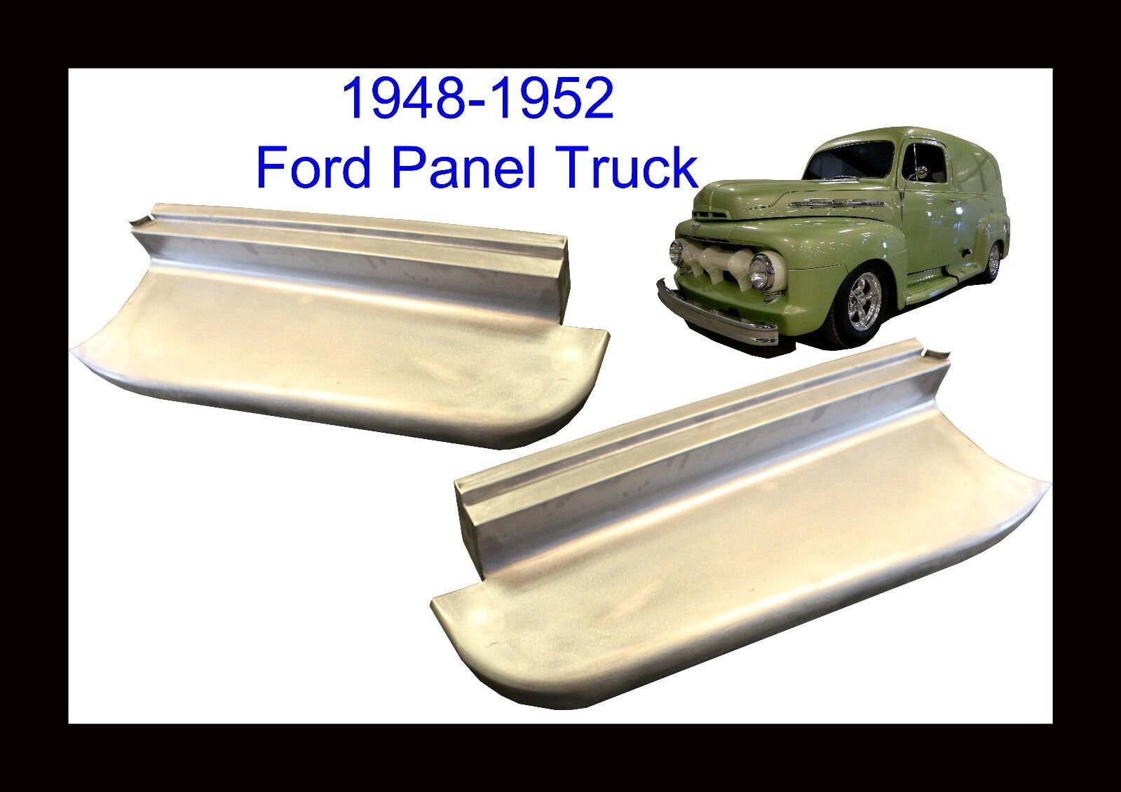 Steel Running Board Set Fits 1948 1952 Ford Panel Truck