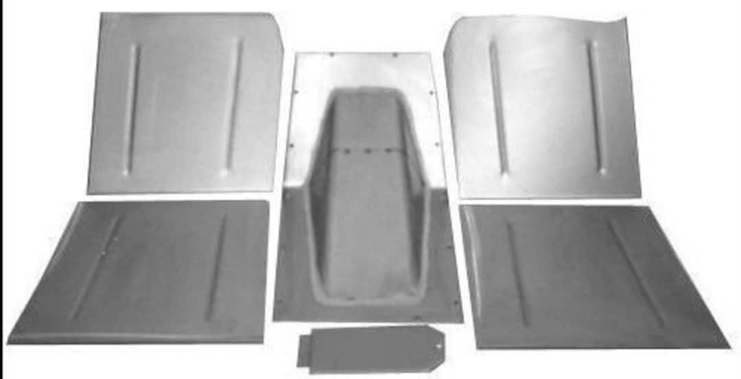 Front Floor Pans, Toe Boards & Trans Hump 6 Pc. Kit Fits 1928-1936 ...