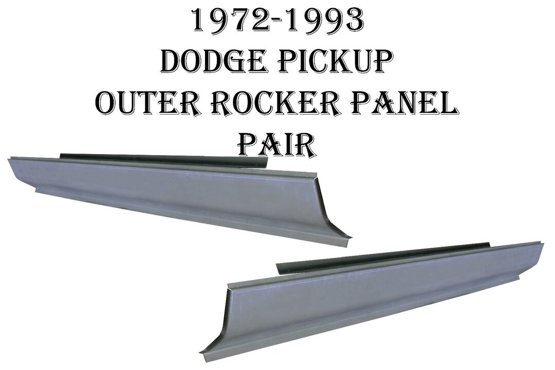 Rocker Panels Pair Fits 1972-1993 Dodge Pickup Ramcharger 1974-1980 ...