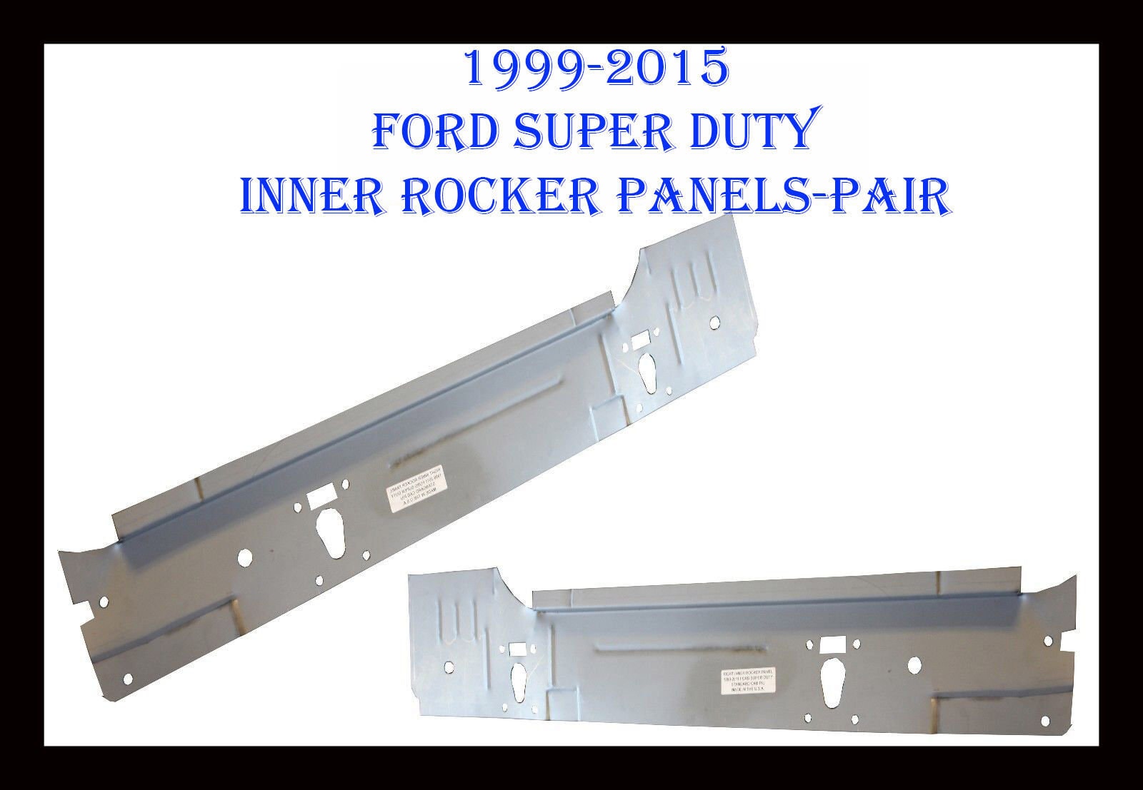 Pickup Truck Inner Rocker Panels Pair Fits 1999-2017 Ford Super Duty ...