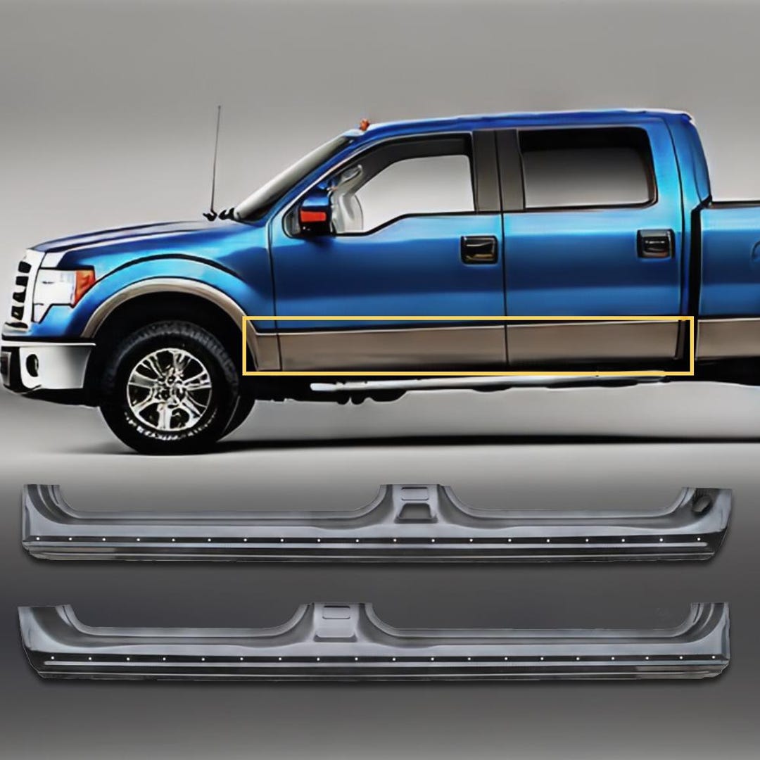 OE Style 2009-2014 Ford Pickup F150 Rocker Panels Super Crew 4 Dr Crew ...